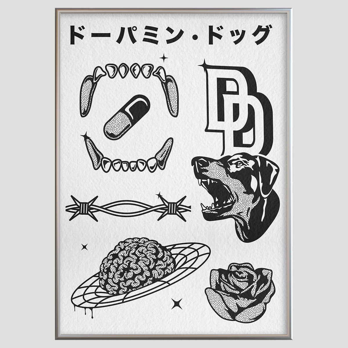 DOPAMINE DOG Fine Art Giclée Print – Dopamine Dog